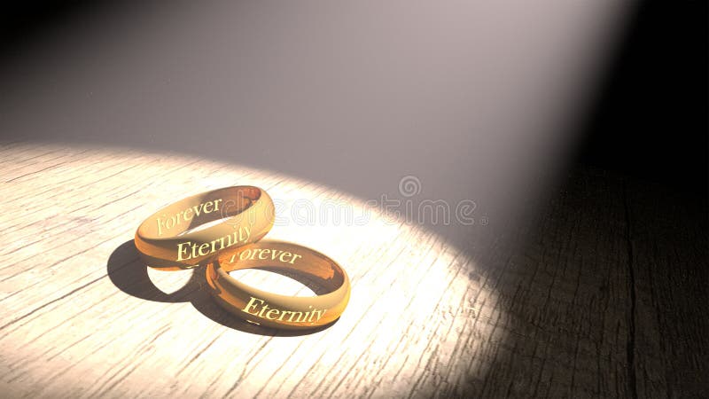 Golden rings stock illustration. Illustration of fiancee - 70781970