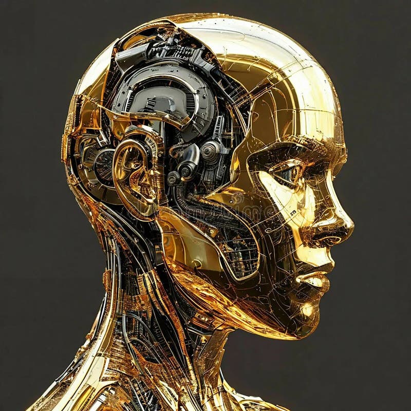 Golden Robot Stock Illustrations – 4,659 Golden Robot Stock ...