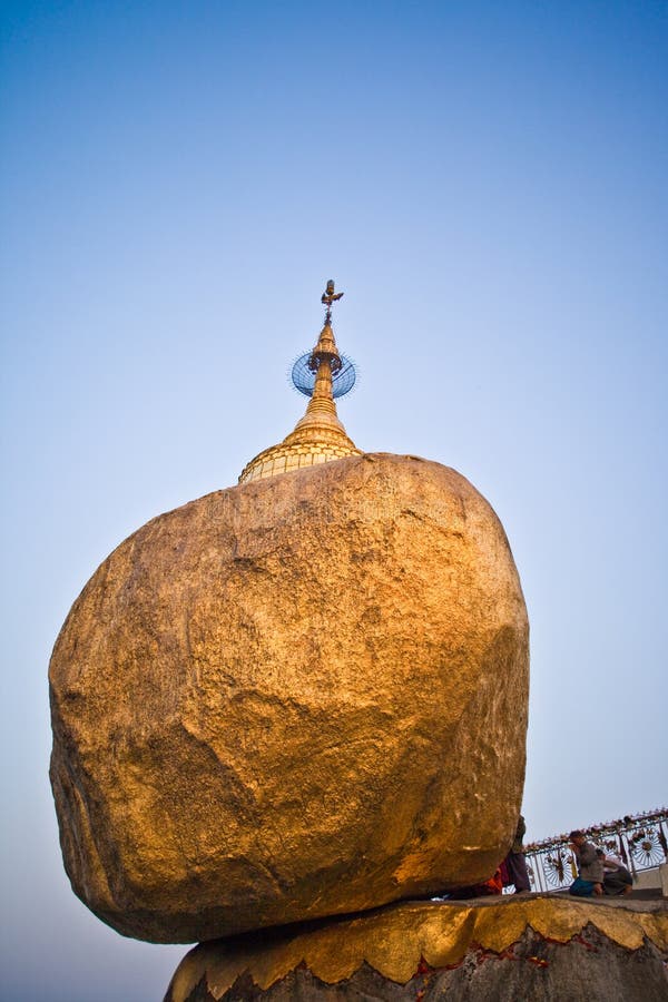 Golden rock stock image. Image of burma, monastery, book - 51739759