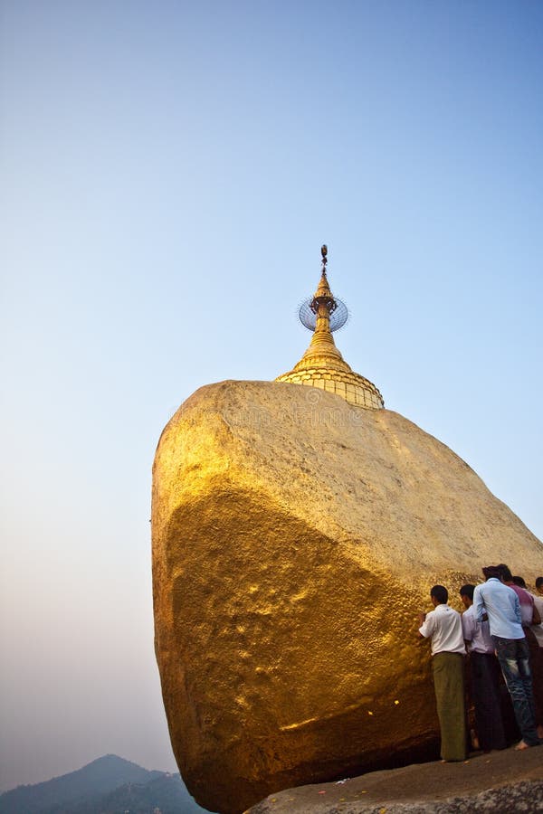 Golden rock stock image. Image of decoration, figure - 51740141