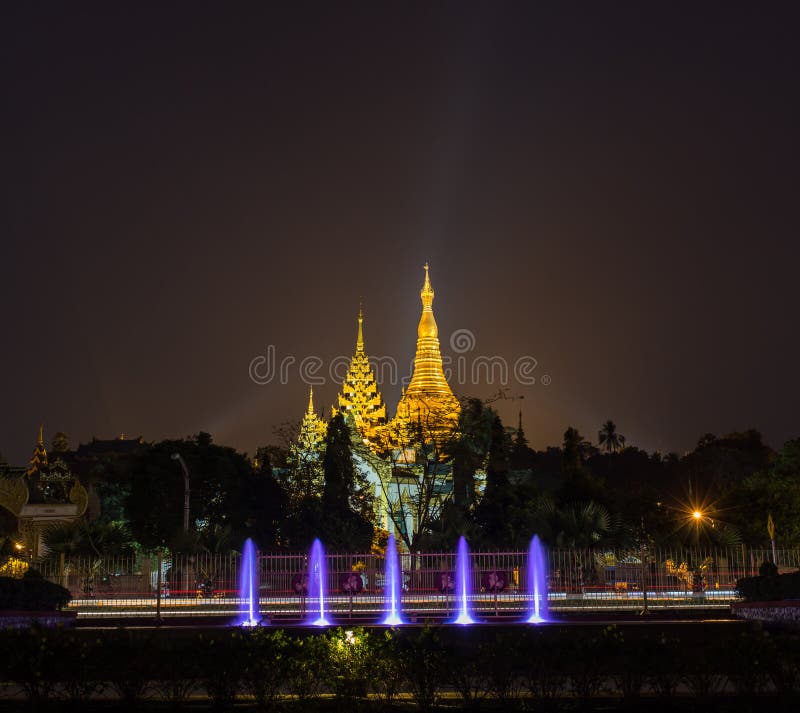 Golden Rock of Kyaiktiyo, Myanmar. Stock Image - Image of gold ...