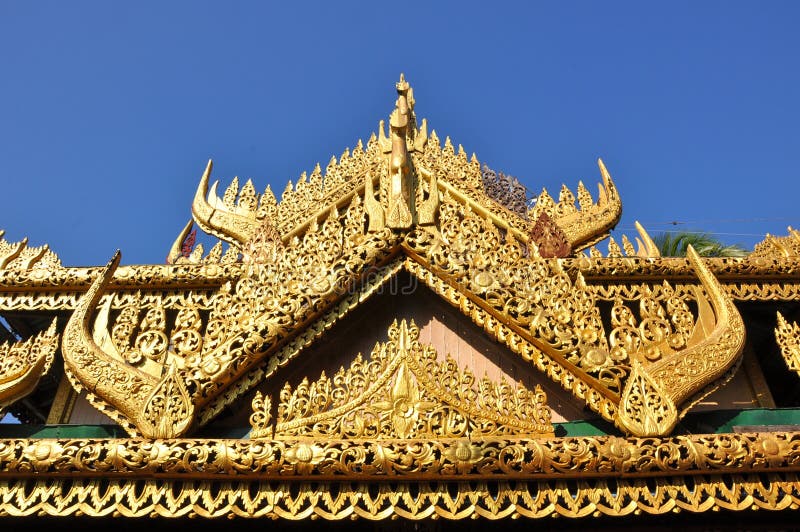 Golden roof stock image. Image of architecture, style - 14364937