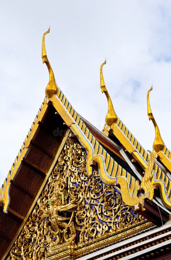 Golden roof stock image. Image of bangkok, architecture - 16150671