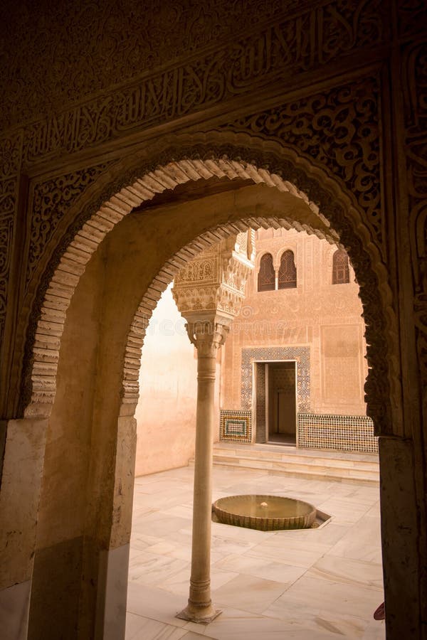 The Golden Room of the Alhambra Stock Image - Image of architecture ...
