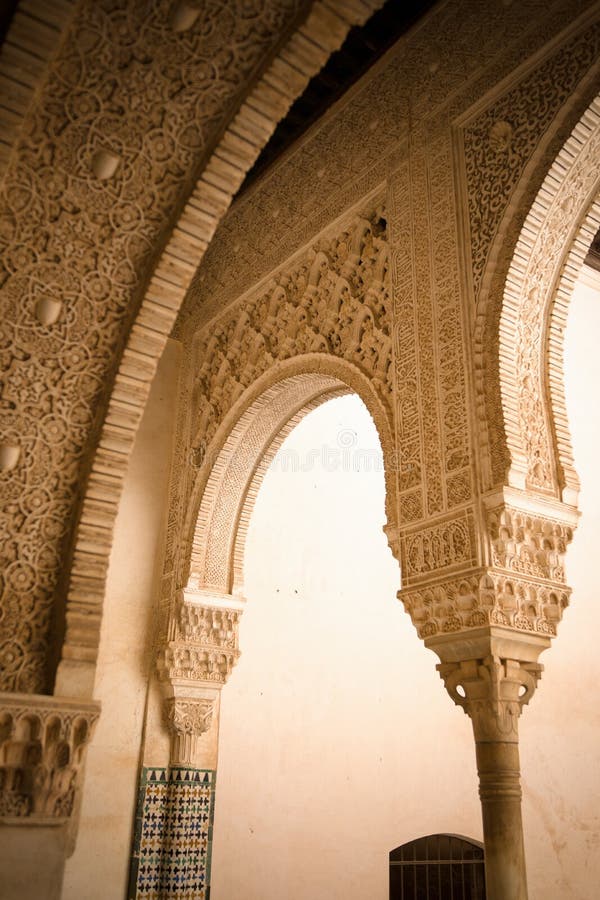 Room Alhambra in Granada in Spain Stock Photo - Image of spain, walls ...