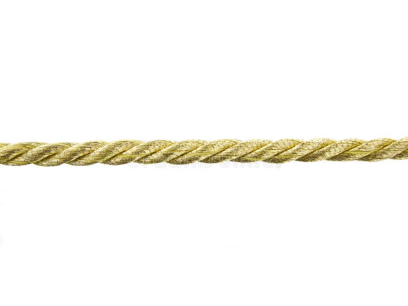 Golden rope stock photo. Image of cable, shining, straight - 17482454