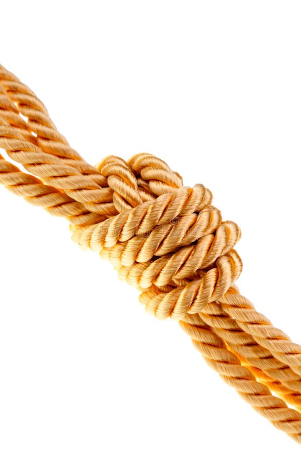 Knot in rope stock photo. Image of cotton, thread, tying - 3083182