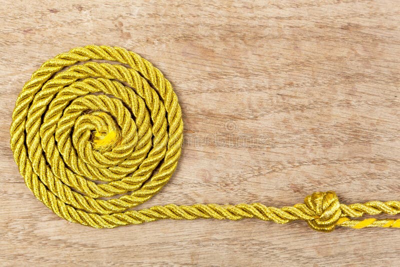 Gold rope knot stock image. Image of yellow, pattern - 24922647