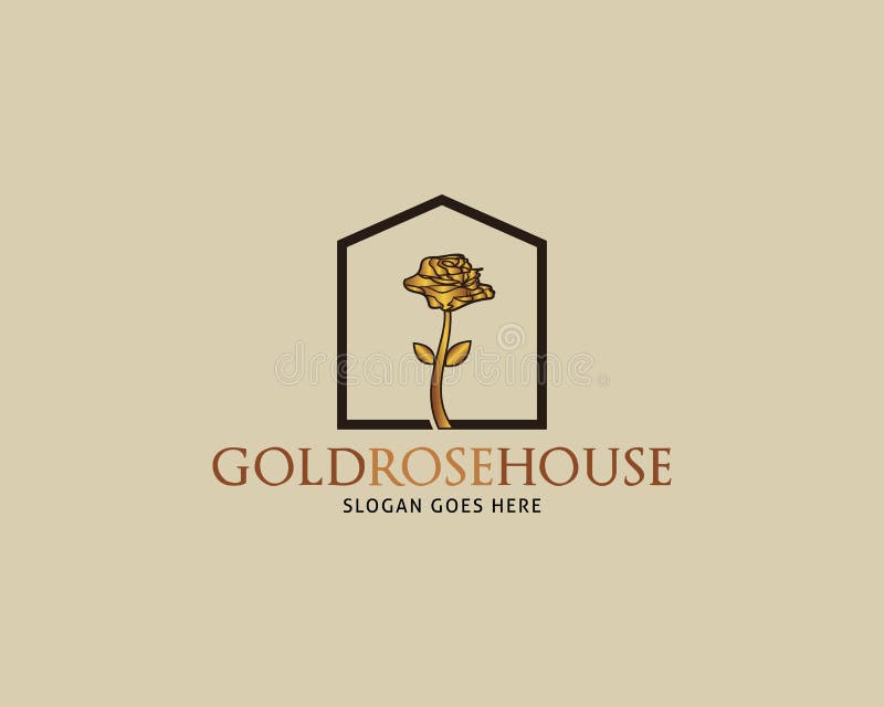 House Rose Logo Stock Illustrations – 546 House Rose Logo Stock ...