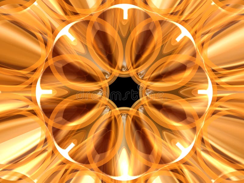 Golden rosette 5 stock illustration. Illustration of golden - 2078744
