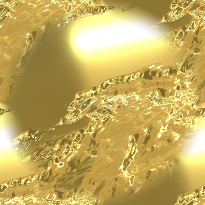 Golden, Rough Surface with Sun Glare. Gold Seamless Background Stock ...