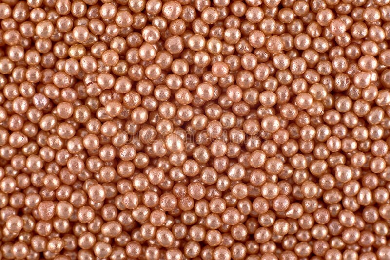 Golden Round Dots Candies Abstract Background, Copy Space. Sweets ...