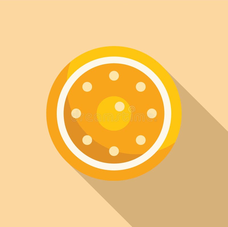 Golden Round Shield Protecting from Danger with Small White Dots and ...