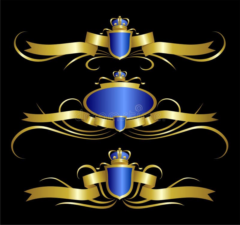 Royal Design Elements Vector Stock Vector - Illustration of icon ...