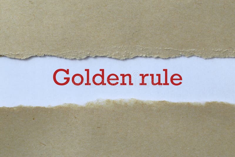 Golden rule stock photo. Image of value, rule, charter - 160001202