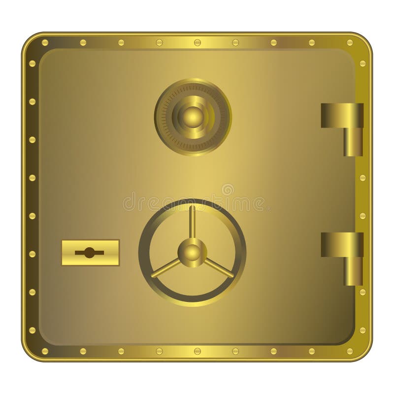 Safe dial stock vector. Illustration of stainless, lock - 19639751