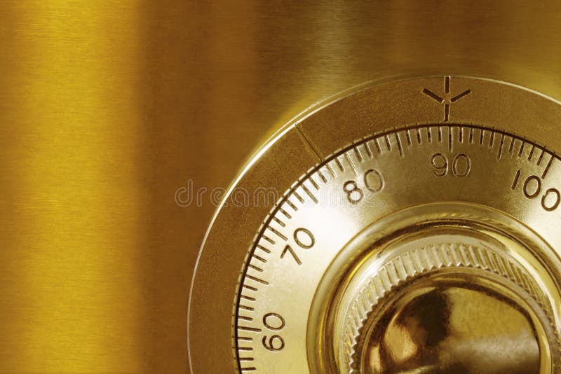 Golden Safe Lock stock photo. Image of finance, vault - 4662472