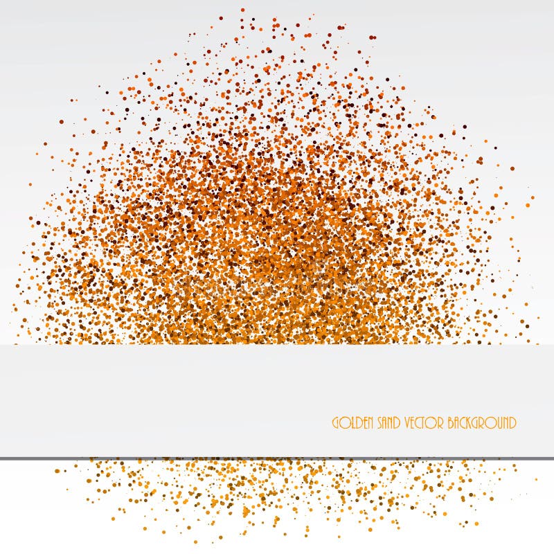 Golden Sand Abstract Background Stock Vector - Illustration of confetti ...