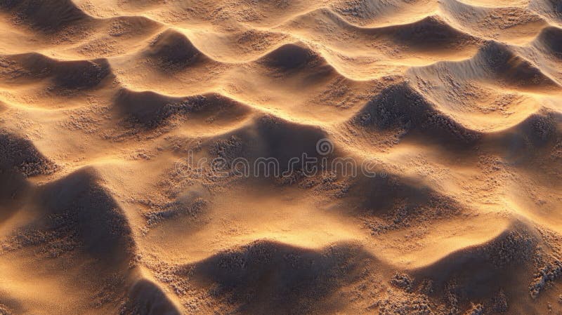 Golden Sand Dunes Desert Landscape Texture Stock Illustration ...