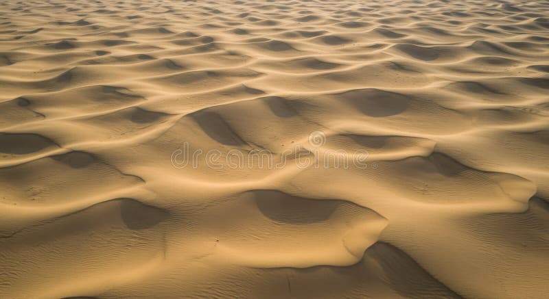 Golden Sand Dunes Texture: Aerial Desert View Stock Illustration ...