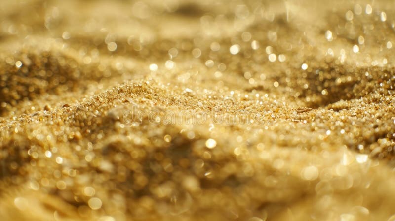 Golden Sand Texture: Abstract Beach Background with Sparkling Grains ...