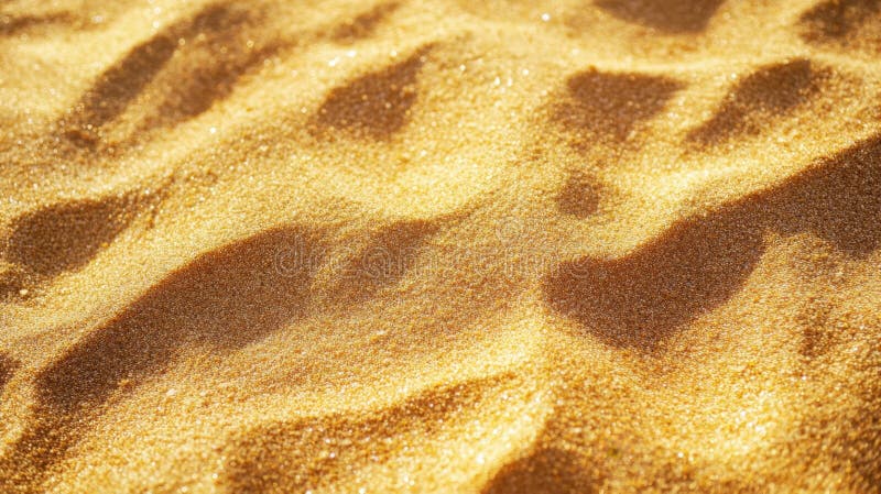 Golden Sand Texture on the Beach Stock Photo - Image of patterns, beach ...