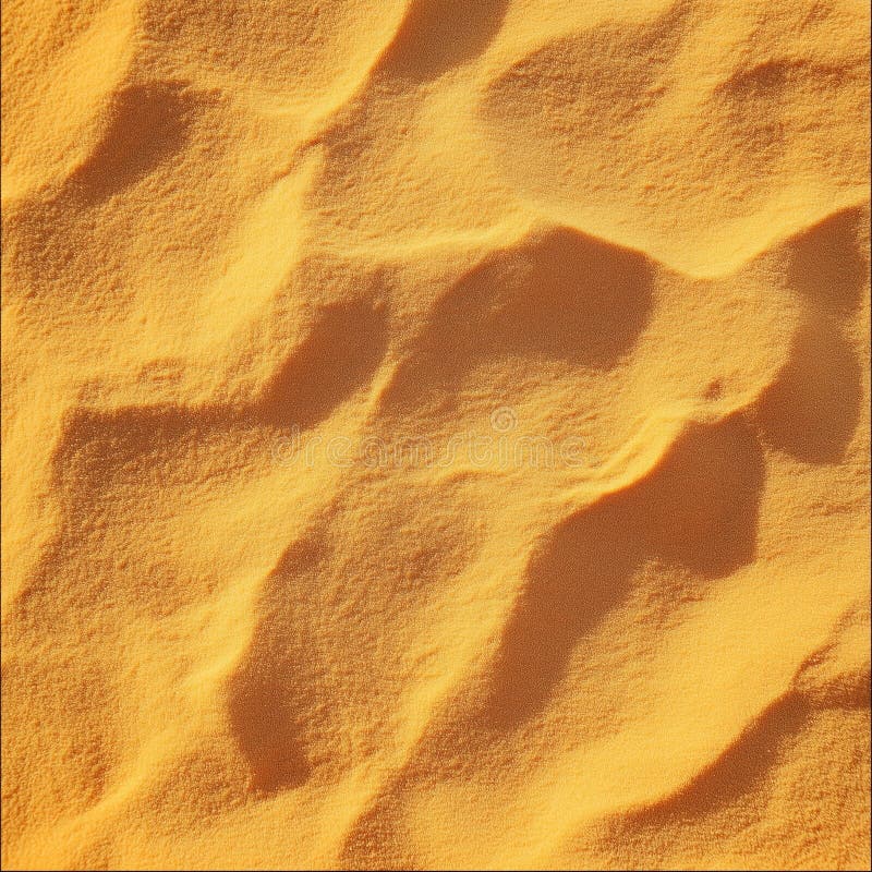 Golden Sand Texture with Natural Waves and Shadows in Warm Sunlight ...