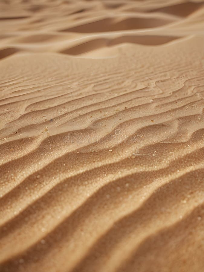 Golden Sand Waves. a Soft Gradient Mesh Background of Beach Sand. Stock ...