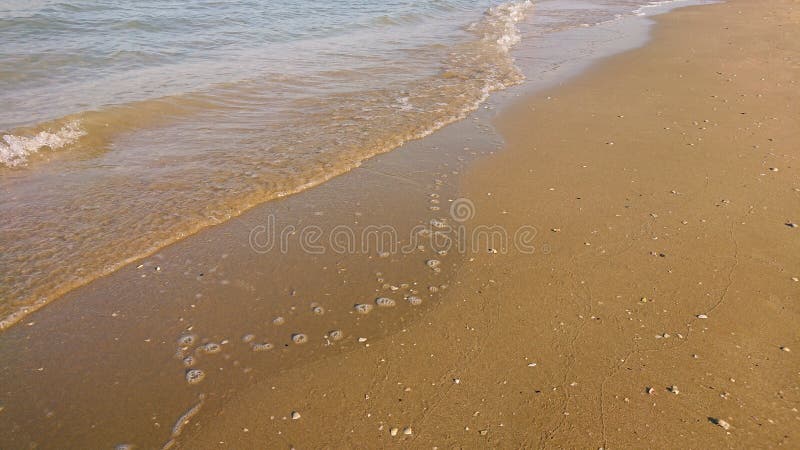 Beach and waves stock image. Image of waves, beach, sands - 126745217