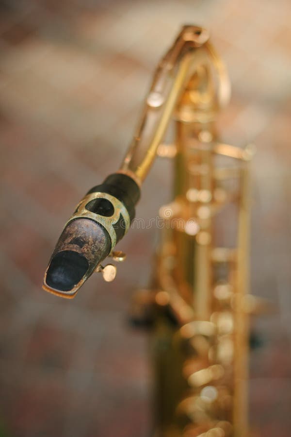 Golden Saxophone Staying on the Rack Stock Photo - Image of jazz ...