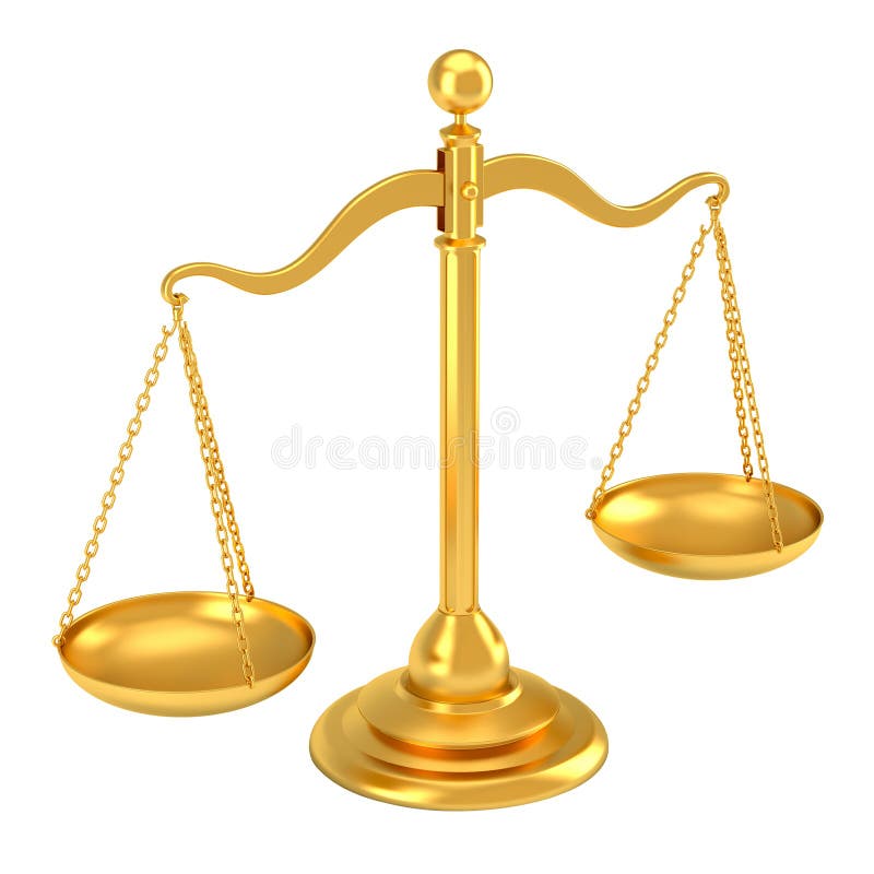 Golden scale stock illustration. Illustration of court - 18763328