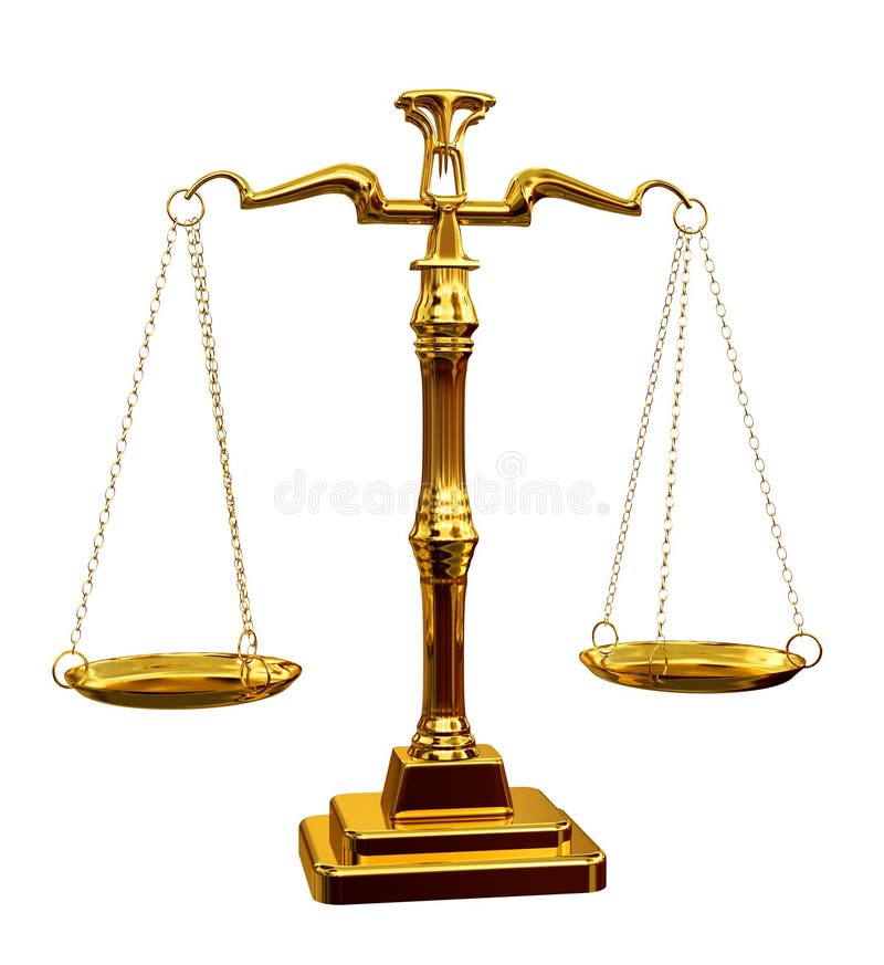 Golden scale stock illustration. Illustration of court - 18763328