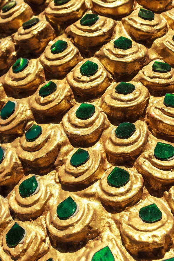 Golden Scale of Naga Statue. Stock Photo - Image of textured ...