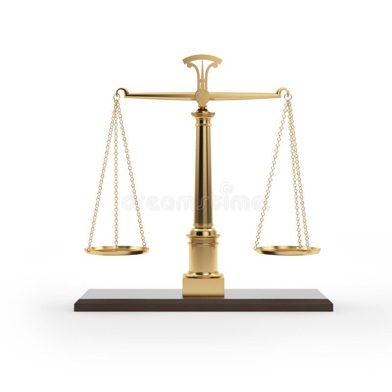 Golden scale stock illustration. Illustration of court - 18763328