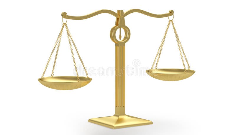 Golden scales stock image. Image of harmony, generated - 54031999