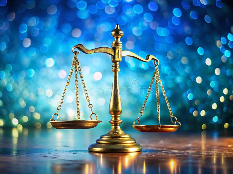 Golden Scales of Justice a Symbolic Representation of Impartial ...