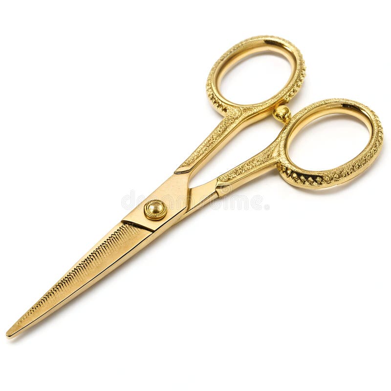 Golden Scissors stock illustration. Illustration of highend - 356602778