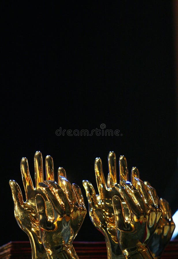 Golden sculpture hands editorial image. Image of hand - 84591085