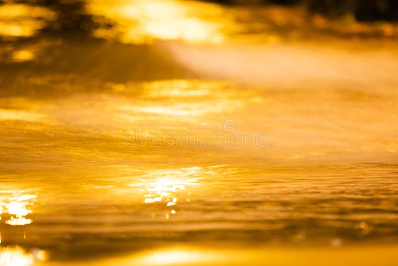 Golden sea at sunset stock photo. Image of sunset, water - 128838802