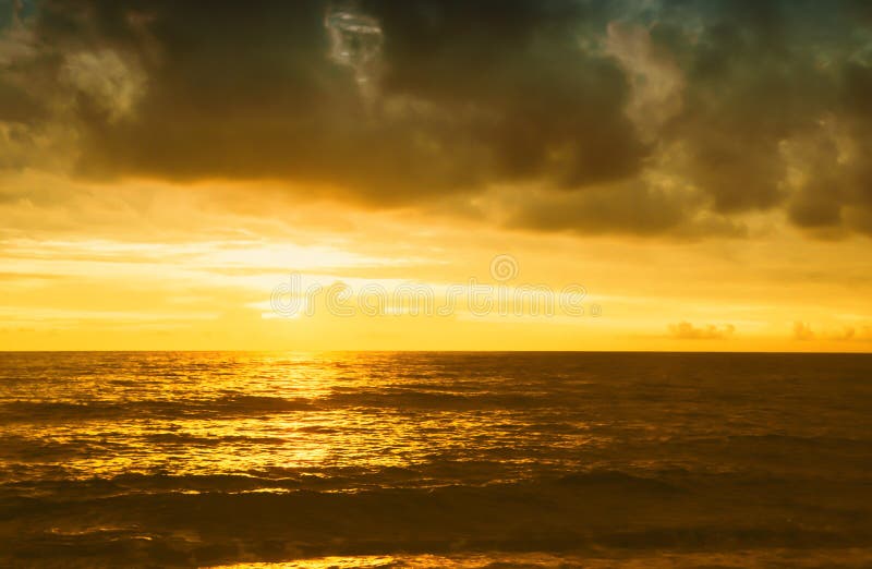 Golden Sea Wave at Sunset,summer Background Stock Photo - Image of blue ...