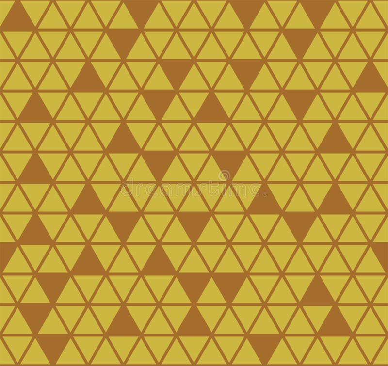 Golden Seamless Geometric Pattern. Abstract Grid Illustration Stock ...