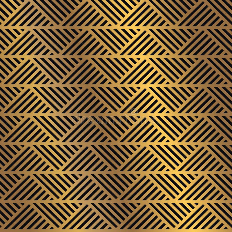 Golden Seamless Pattern on a Dark Background. Stock Vector ...
