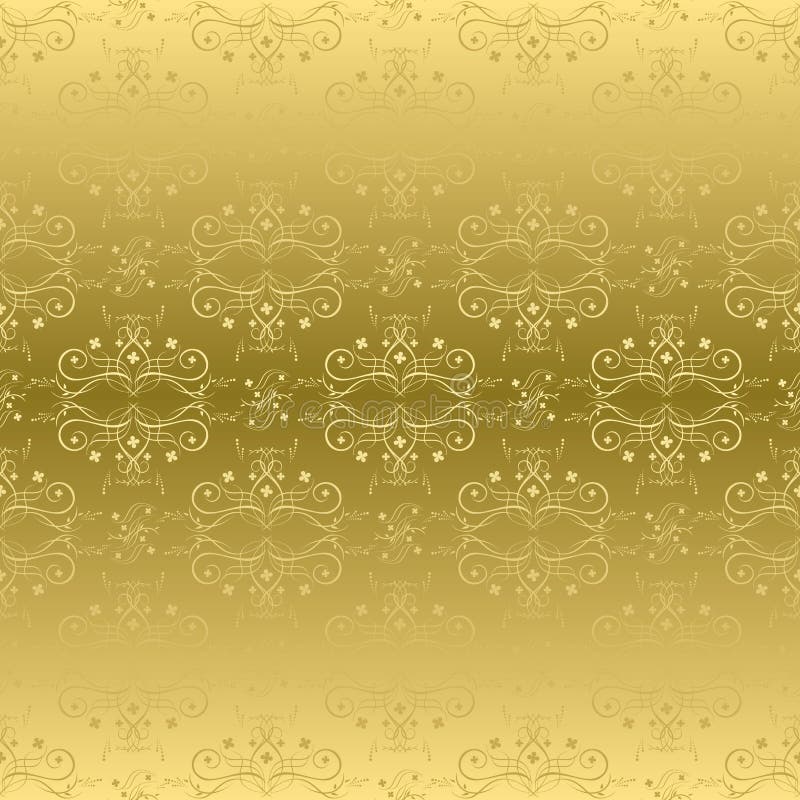 Golden Seamless Pattern - Eps Stock Vector - Illustration of texture ...