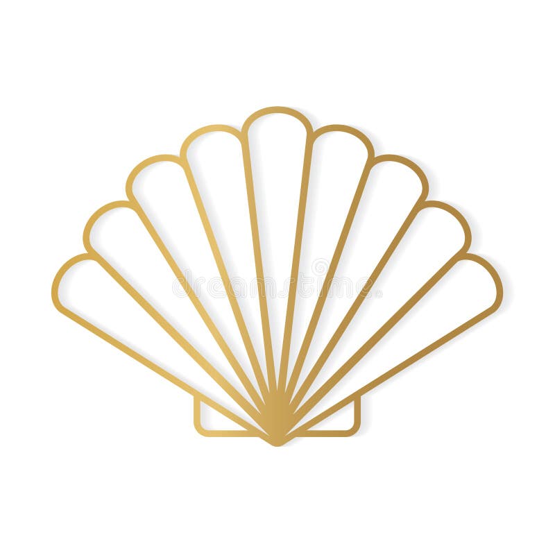 Gold Seashell Stock Illustrations – 1,687 Gold Seashell Stock ...