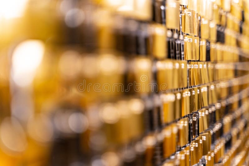 Golden Sequin Wall with Light Reflection for Luxury Interior Wall ...