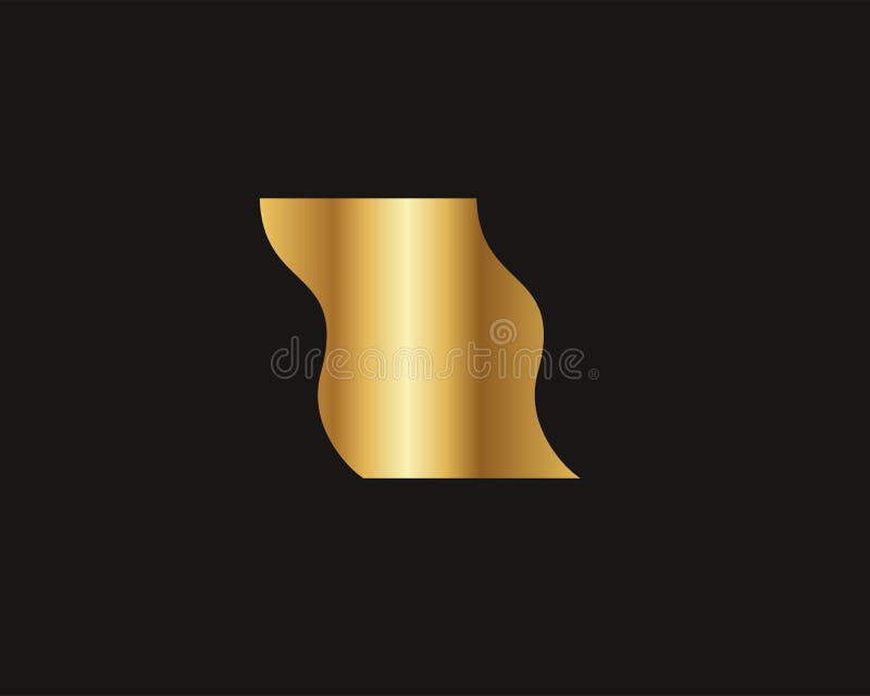 Golden Shape Logo Premium Vector Stock Vector - Illustration of meaning ...
