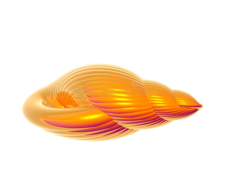 Golden Shell stock illustration. Illustration of ocean - 6966667