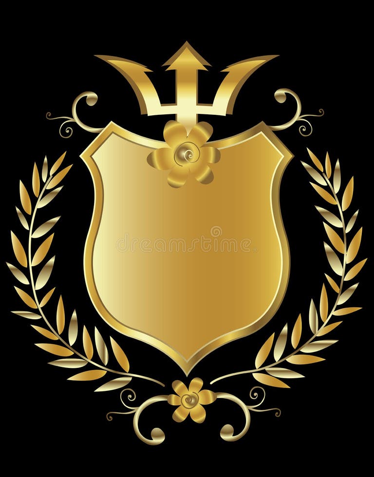 Golden Shield Design Stock Illustrations – 34,883 Golden Shield Design ...