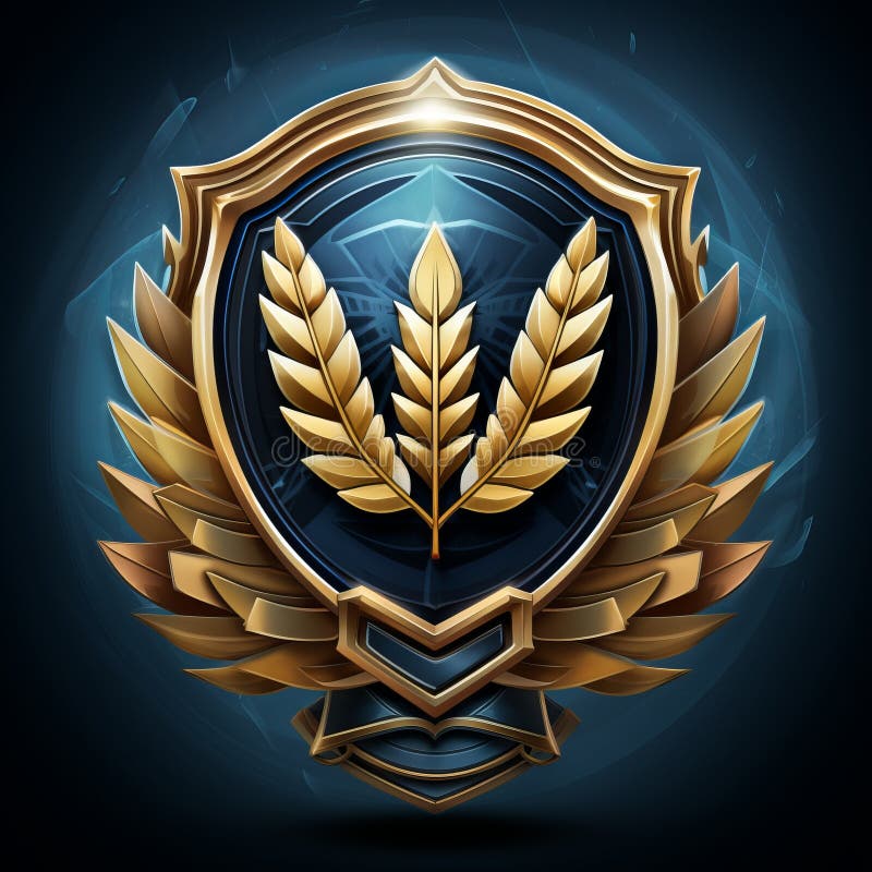 Wheat Shield stock vector. Illustration of insignia, grain - 24319570