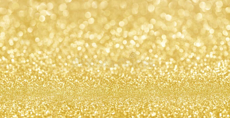 Golden Shimmer Glitter Texture Confetti Designed Background Stock Image ...